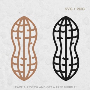 Peanut SVG, SVG Files for Cricut, Nut Clipart, Peanut PNG, Peanut ...