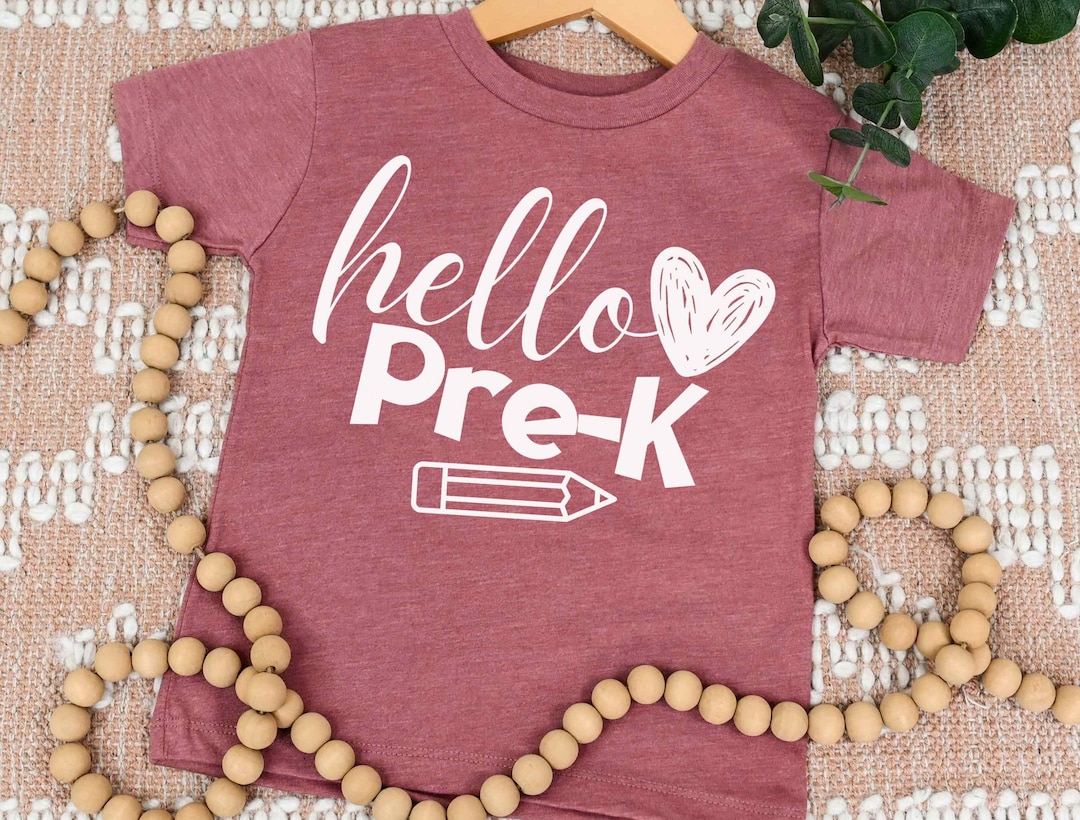 Hello Pre-k Svg, SVG Files for Cricut, Pre-k SVG, Hello SVG, First Day ...