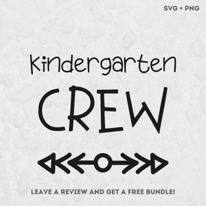 Kindergarten Crew PNG, SVG Files for Cricut, Hello Kindergarten, First ...