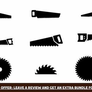Saw SVG, Svg Files for Cricut, Saw Clipart, Saw Blade Svg, Carpenter ...