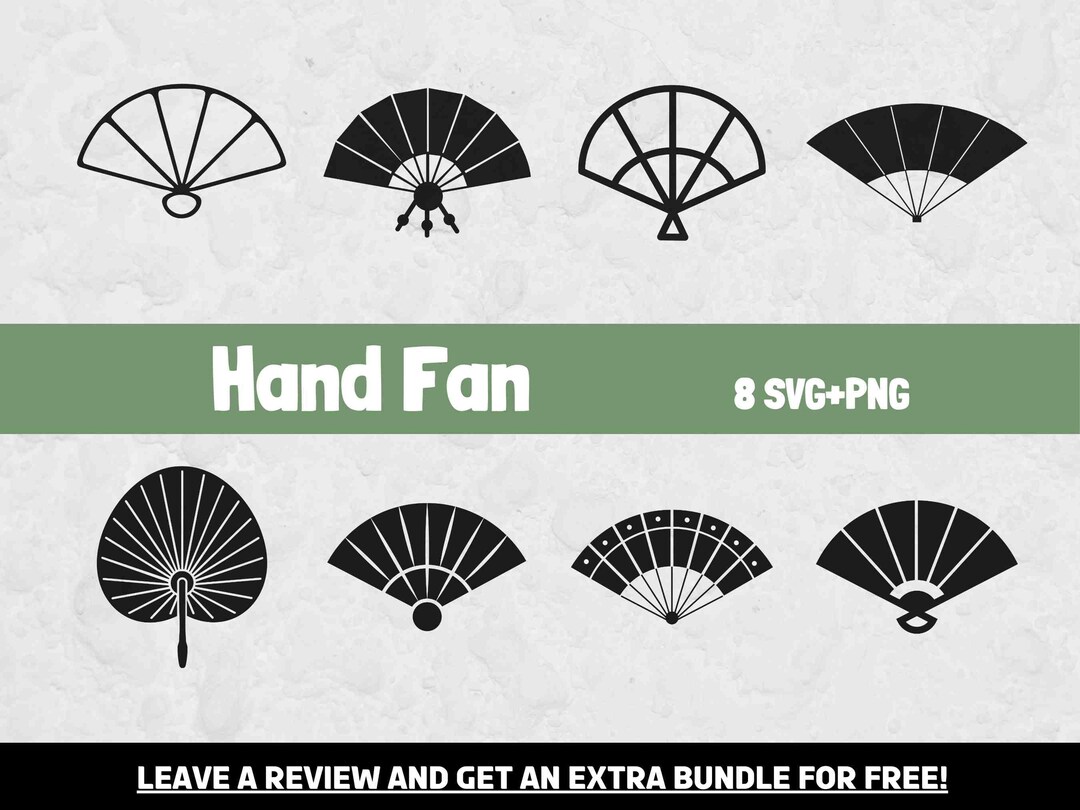 Hand Fan SVG Cut Files, Svg Files for Cricut, Asian Clipart, Fan ...