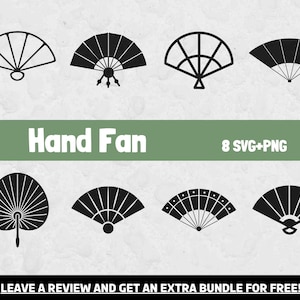 Hand Fan SVG Cut Files, Svg Files for Cricut, Asian Clipart, Fan ...
