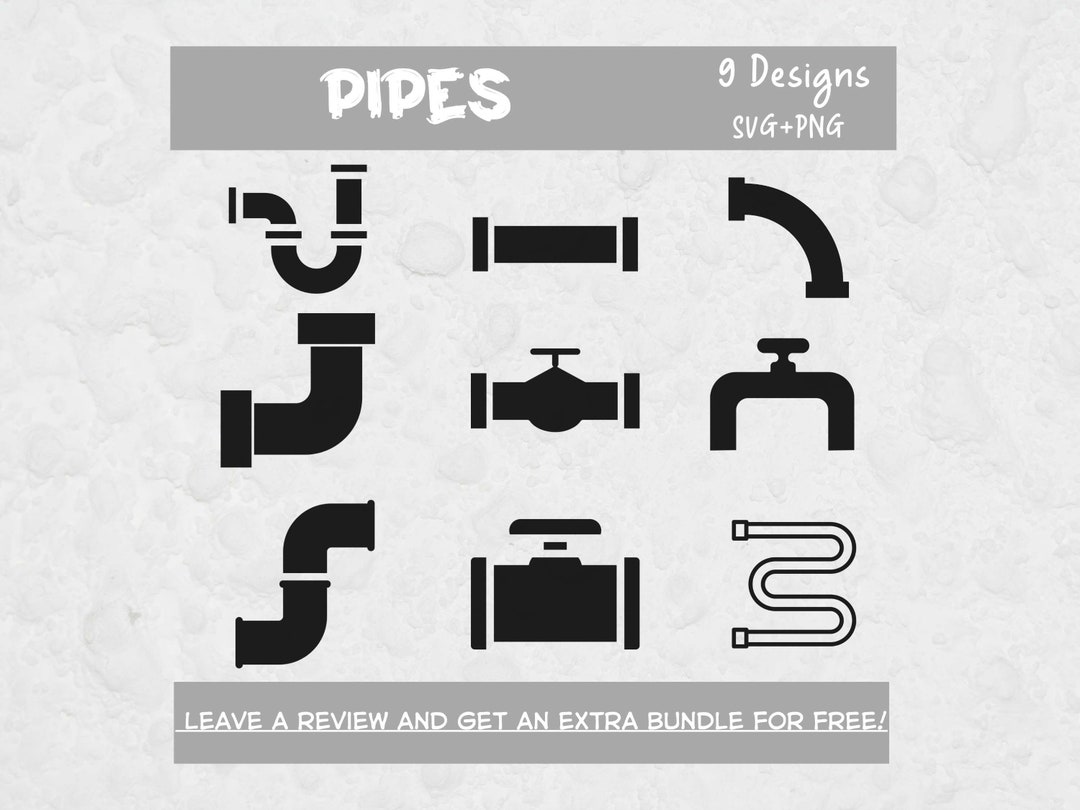 Pipe SVG Bundle, Svg Files for Cricut, Plumber Svg, Plumbing SVG ...