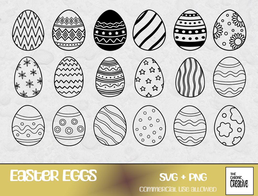 Easter Egg SVG Bundle | Easter Svg Files | Svg Files for Cricut - Etsy