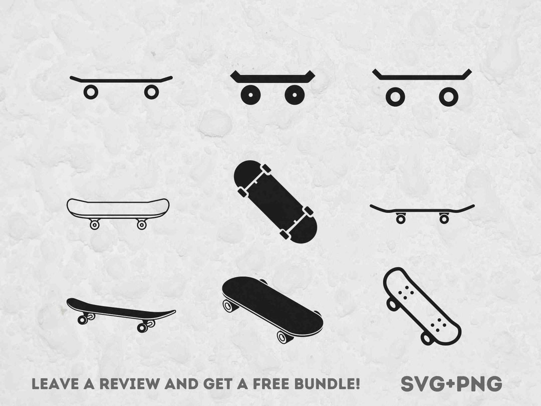 Skateboard Svg Cut File, SVG Files for Cricut, Skateboard Clipart ...