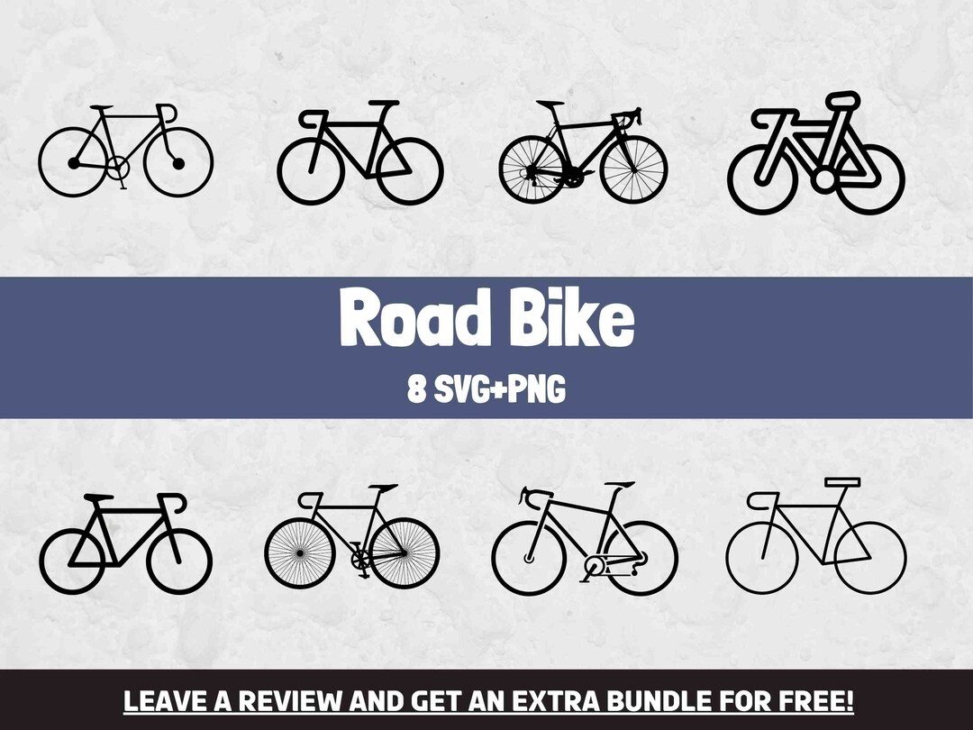 Road Bike Svg, Svg Files for Cricut, Bike Svg, Bike Clipart, Bicycle ...