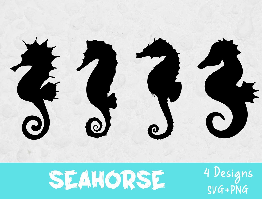 Seahorse Svg, SVG Files for Cricut, Seahorse Silhouettes, Seahorse Cut ...