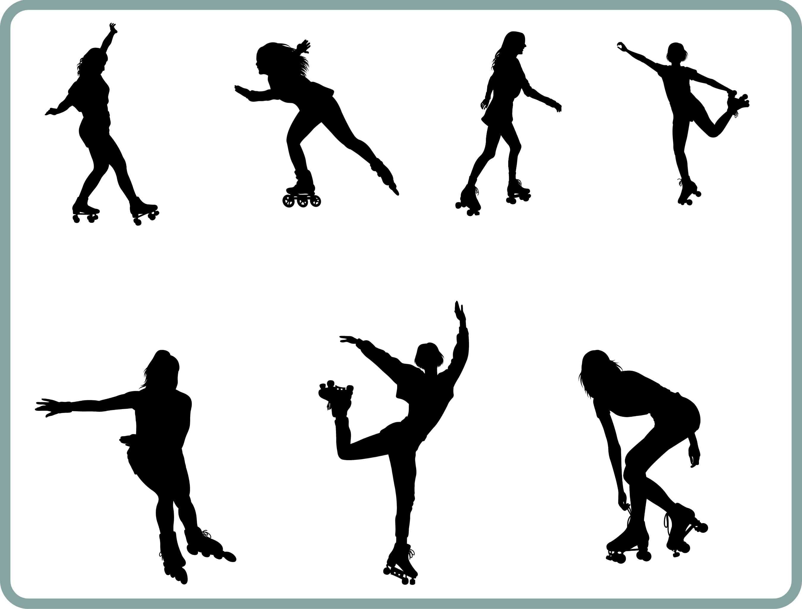 Roller Skate Svg, SVG Files for Cricut, Roller Skate Silhouette, Roller ...