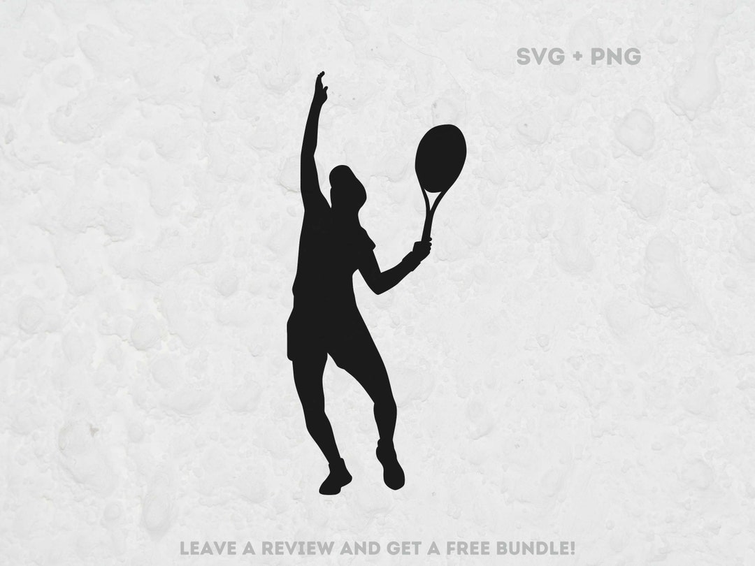 Tennis Player Silhouette SVG, Svg File for Cricut, Tennis Cut File ...