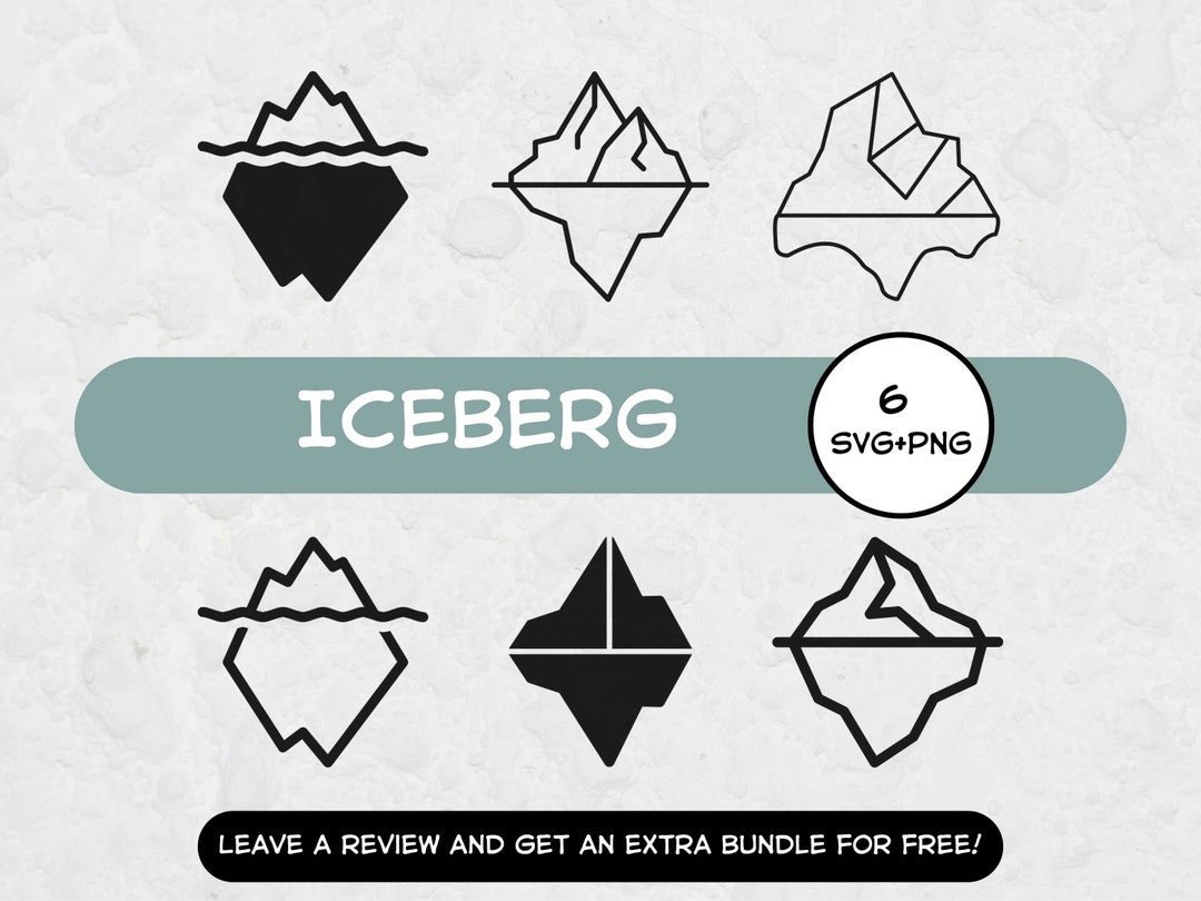 Iceberg SVG, SVG Files for Cricut, Ice Svg, Arctic SVG, Iceberg Png ...