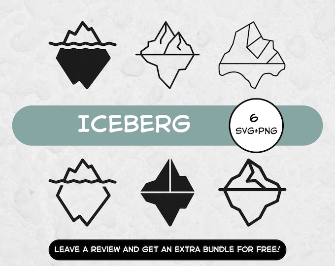 Iceberg SVG, SVG Files for Cricut, Ice Svg, Arctic SVG, Iceberg Png ...