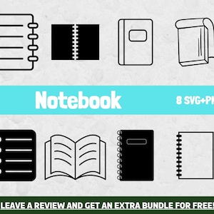 Notebook Svg, SVG Files for Cricut, Write Svg, Book SVG, Writing Svg ...