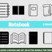 Notebook Svg, SVG Files for Cricut, Write Svg, Book SVG, Writing Svg ...