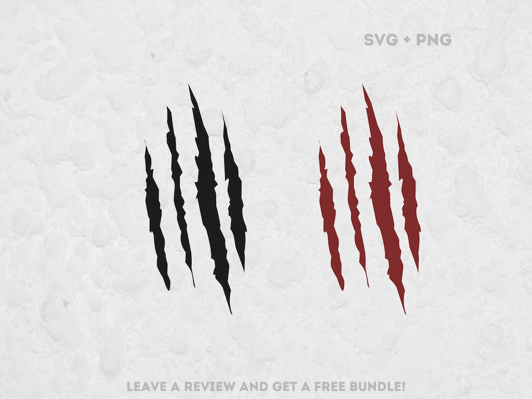 Claw Mark SVG File, SVG Files for Cricut, Scratch Svg, Scar SVG, Animal ...