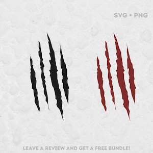 Claw Mark SVG File, SVG Files for Cricut, Scratch Svg, Scar SVG, Animal ...