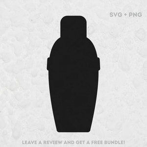 Drink Shaker Silhouette Svg, SVG Files for Cricut, Shaker Cut File, Bar ...