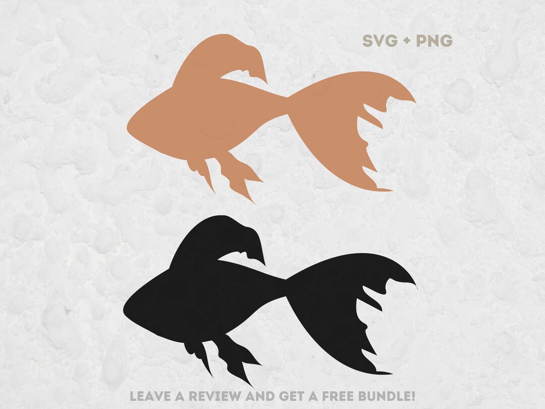 Goldfish Silhouette SVG, Svg Files for Cricut, Fish Cut File, Fish Svg ...