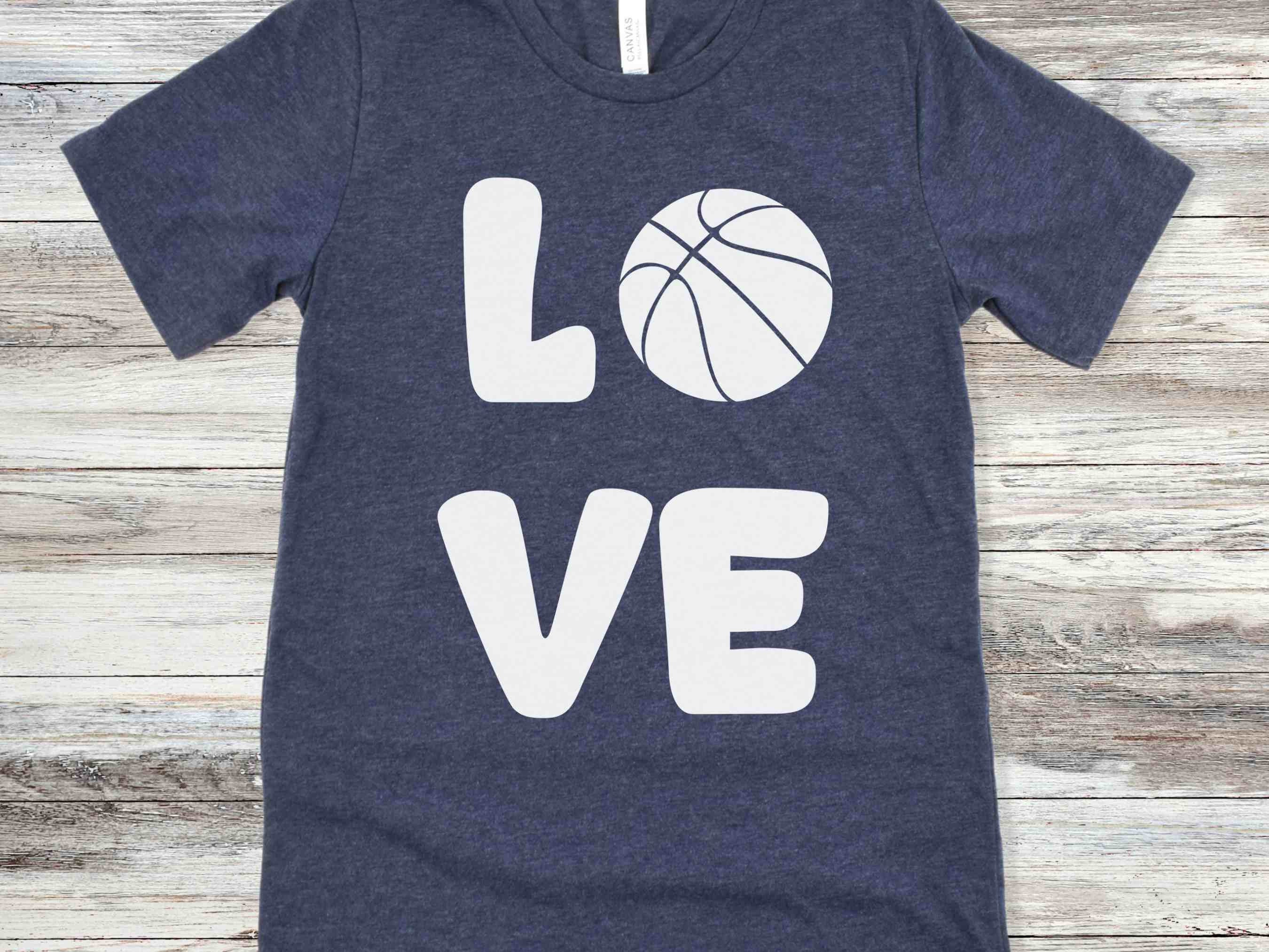 Basketball Love Svg SVG Files for Cricut Basketball Shirt - Etsy