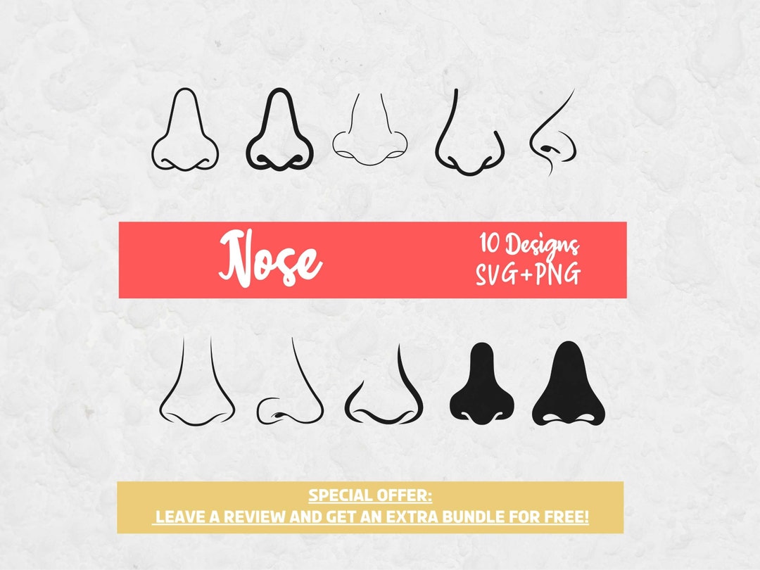 Nose Svg, Svg Files for Cricut, Human Nose SVG, Anatomy SVG, Face ...