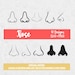 Nose Svg, Svg Files for Cricut, Human Nose SVG, Anatomy SVG, Face ...
