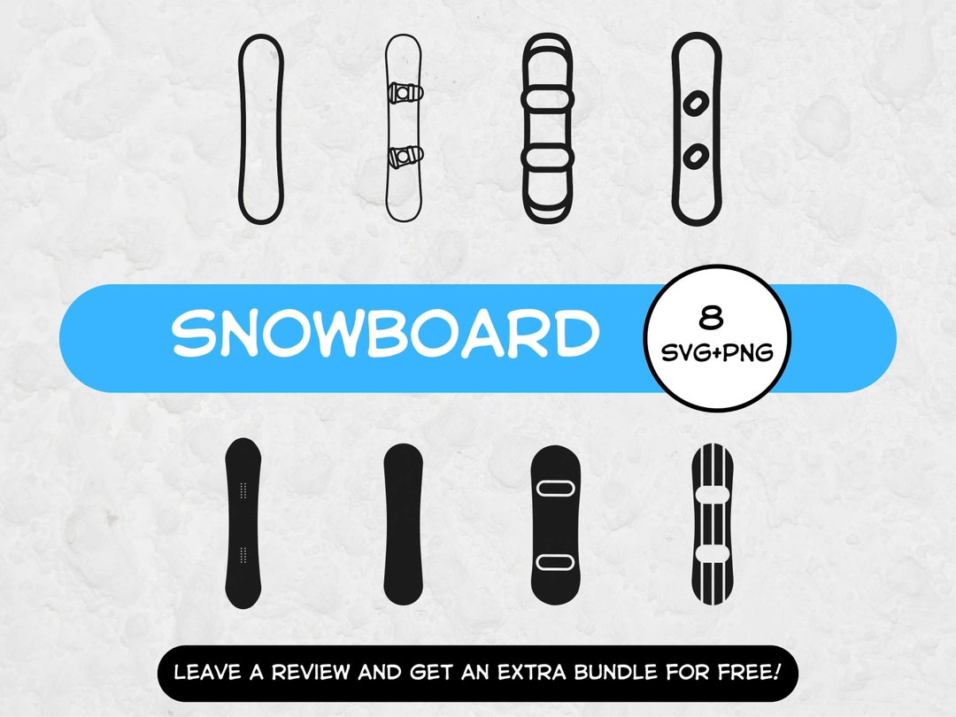 Snowboard Svg Cut File, SVG Files for Cricut, Snowboard Clipart, Winter ...