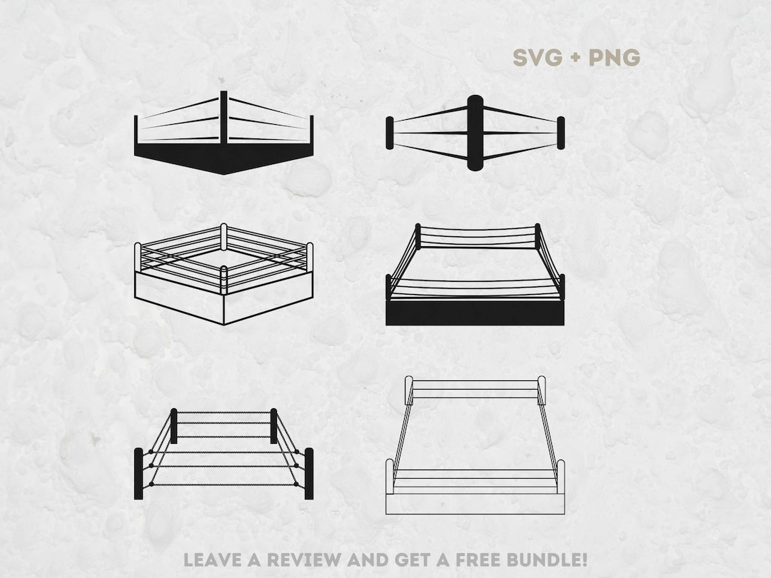 Boxing Ring Svg Bundle, SVG Files for Cricut, Boxing Arena, Boxing ...