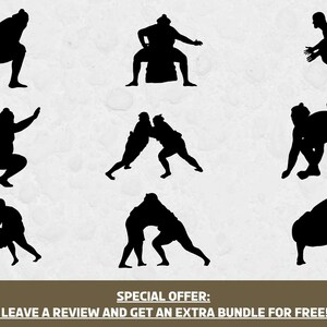 Sumo Wrestling Svg, SVG Files for Cricut, Sumo Wrestling Silhouette ...