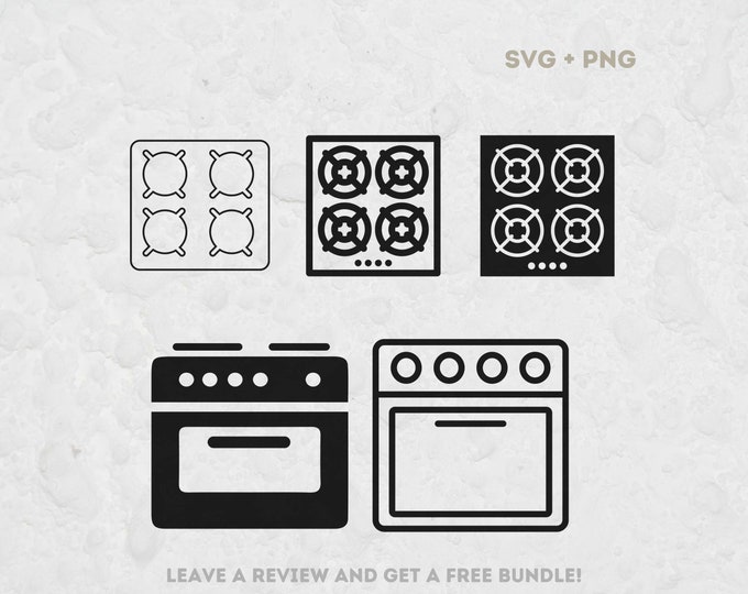 Kitchen Stove SVG Bundle, SVG Files for Cricut, Kitchen Svg, Kitchen ...