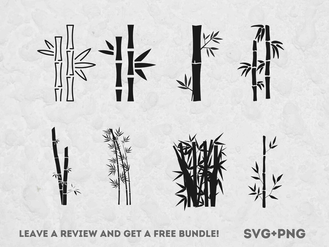 Bamboo Svg, SVG Files for Cricut, Bamboo Cut File, Nature SVG, Tropical ...