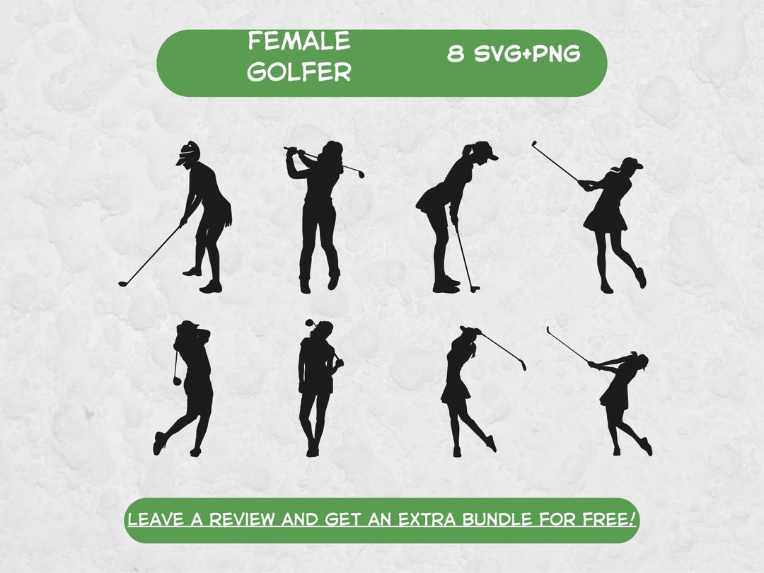 Golf Player Svg Cut File, SVG Files for Cricut, Golf SVG, Female Golfer ...