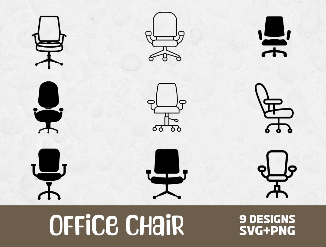Office Chair Svg, SVG Files for Cricut, Office Clipart, Office Svg ...