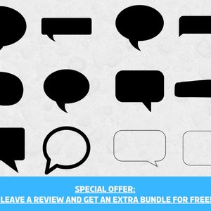 Speech Bubble SVG, Svg Files for Cricut, Cartoon Svg, Bubble SVG ...
