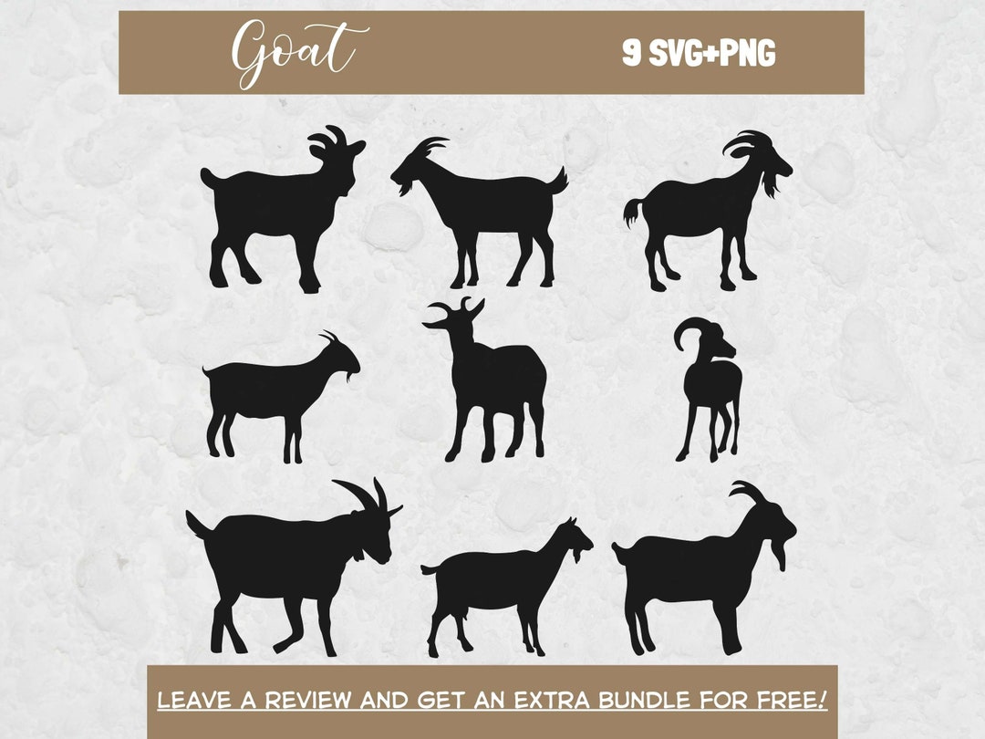 Goat Svg, Svg Files for Cricut, Goat Silhouette, Goat Cut File, Goat ...