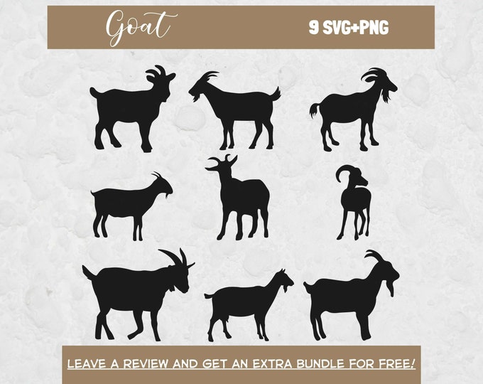 Goat Svg, Svg Files for Cricut, Goat Silhouette, Goat Cut File, Goat ...