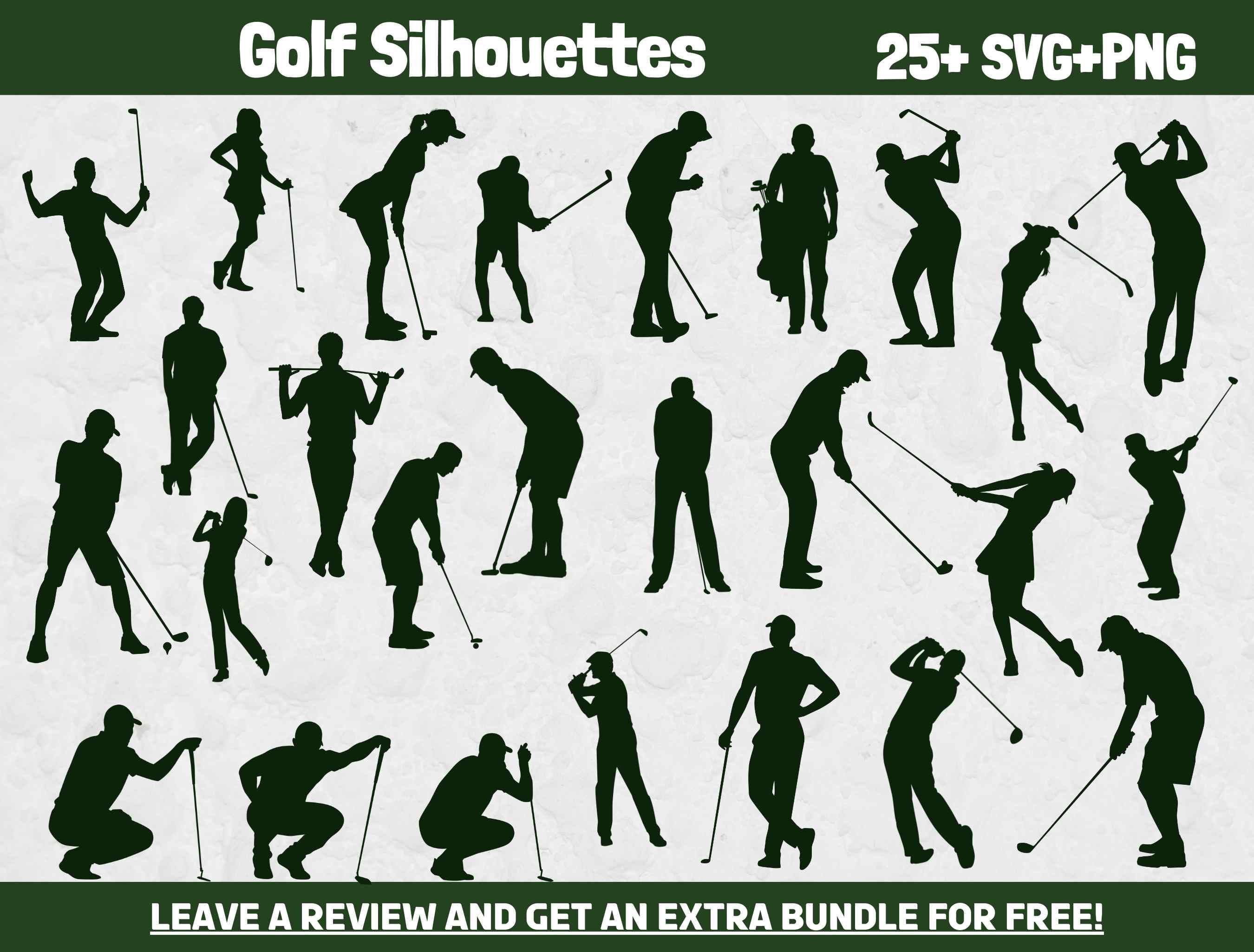 Golf Player Svg Golf Silhouettes SVG SVG Files for Cricut - Etsy