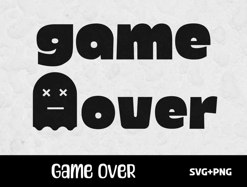 Game Over Svg Svg Files for Cricut Gamer Svg Retro Svg - Etsy