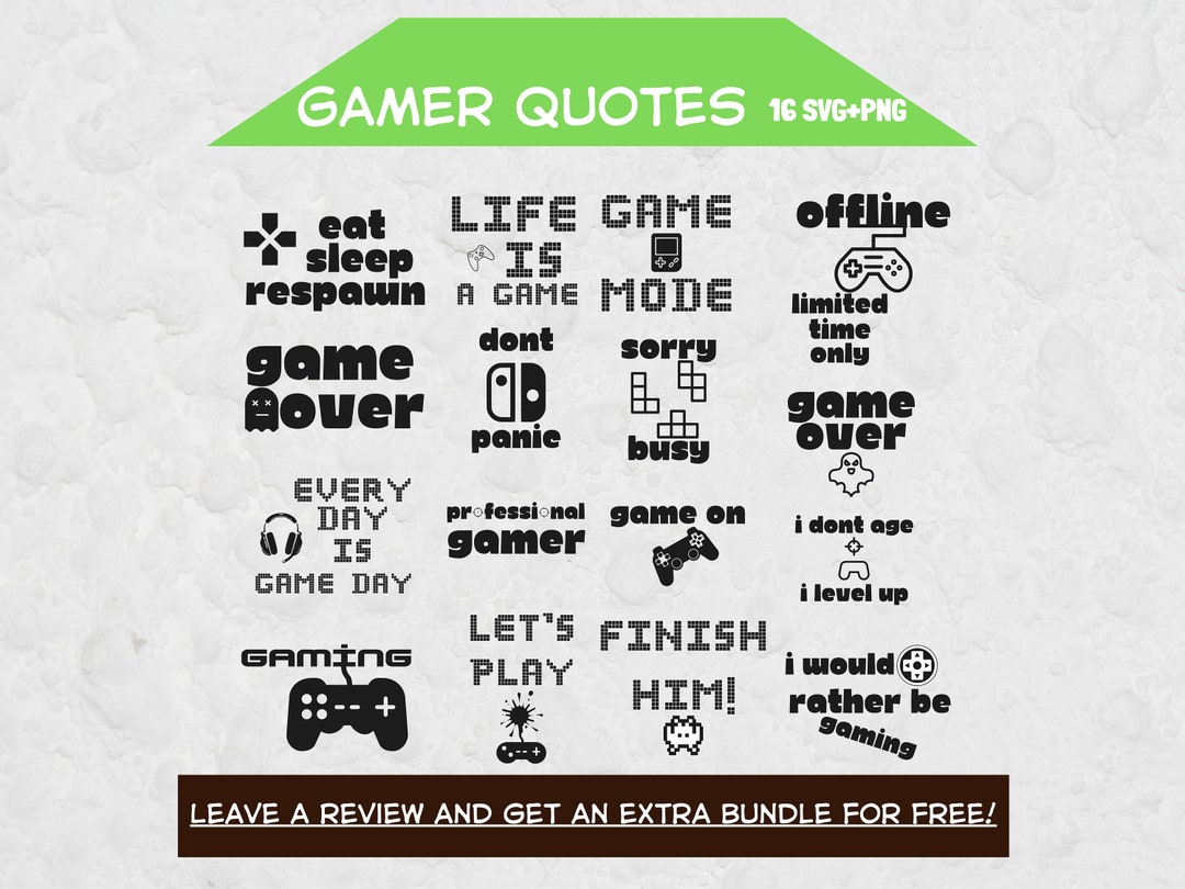Gamer SVG Bundle, Svg Files for Cricut, Gaming Svg, Gamer Shirt SVG ...
