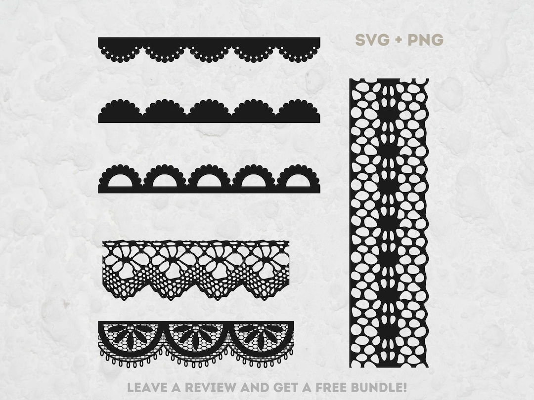 Lace Border SVG, Svg Files for Cricut, Lace Svg, Borders SVG, Lace ...