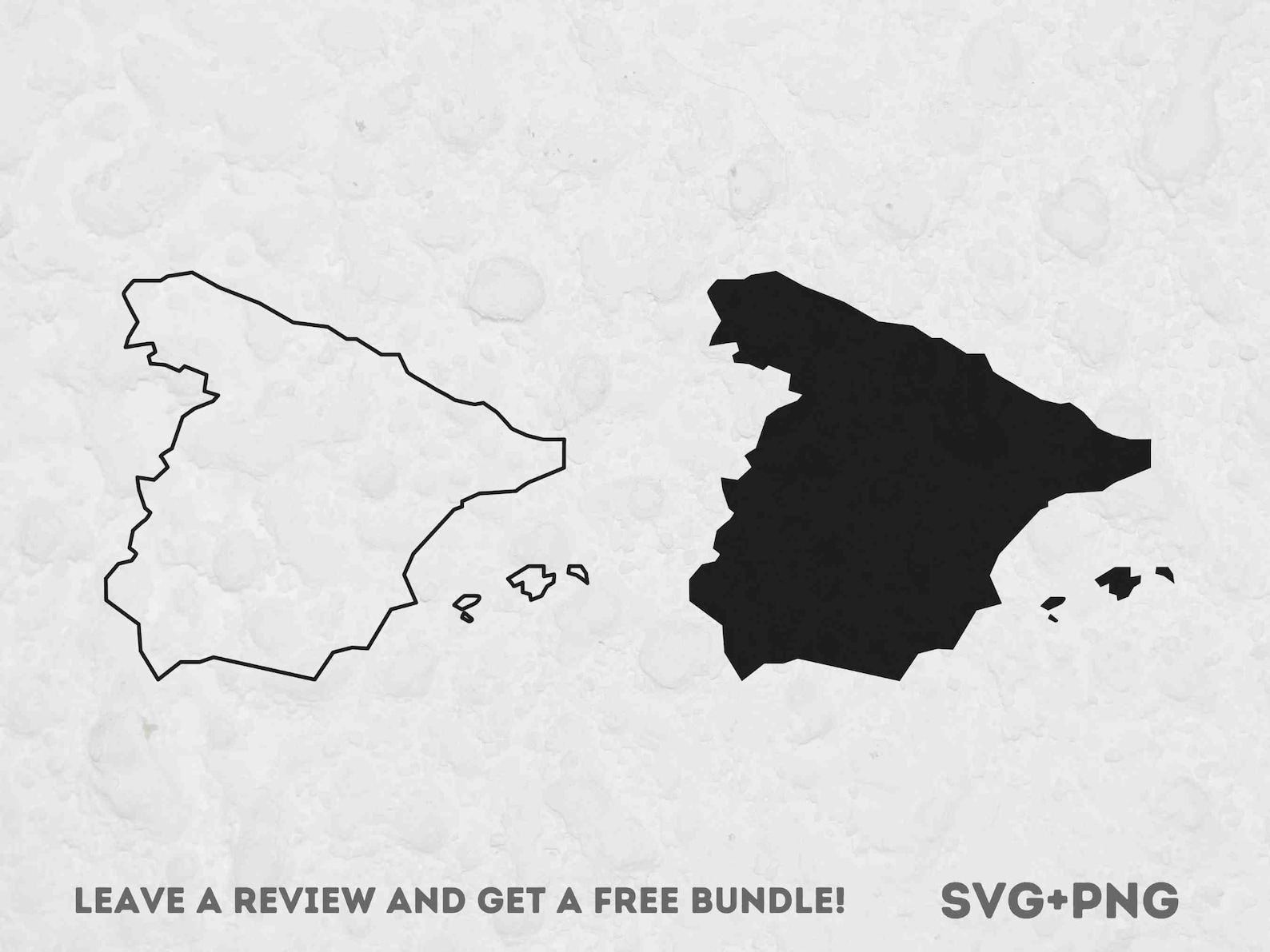 Spain SVG Spain Outline Svg Files for Cricut Spain Solid - Etsy