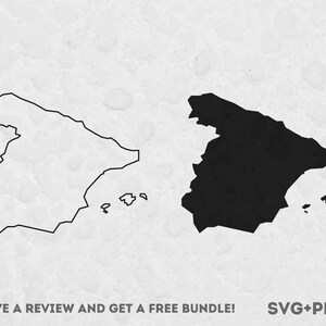 Spain SVG, Spain Outline, Svg Files for Cricut, Spain Solid, Instant ...