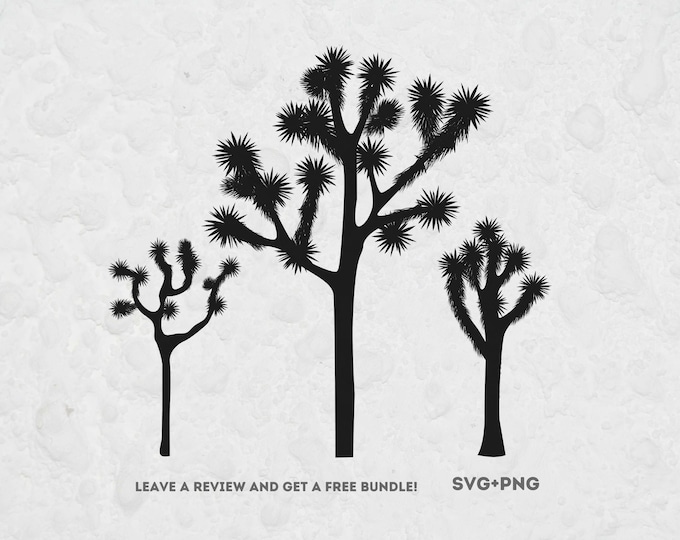 Joshua Tree PNG Bundle, SVG Tree, Tree Clipart, Tree Svg, Joshua Tree ...
