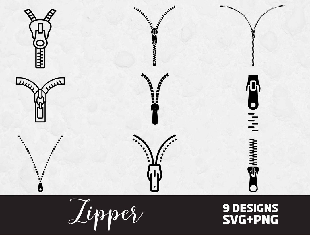 Zipper SVG, SVG Files for Cricut, Zipper Cut File, Sewing Svg, Fashion ...