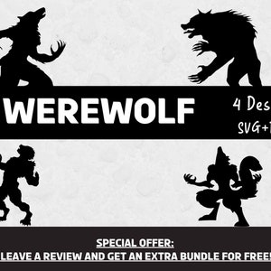 Werewolf Svg, Svg Files for Cricut, Halloween Svg, Horror Svg ...