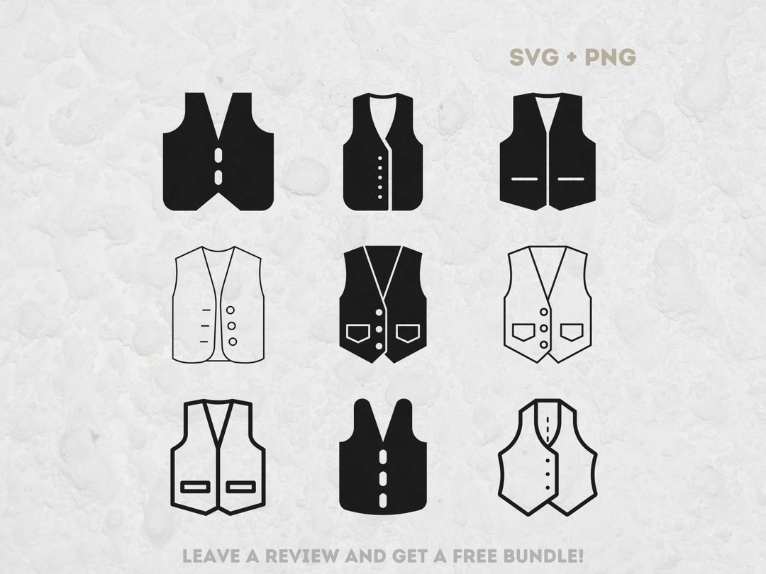 Waistcoat Svg Bundle, Svg Files for Cricut, Waistcoat Cut File, Suit ...