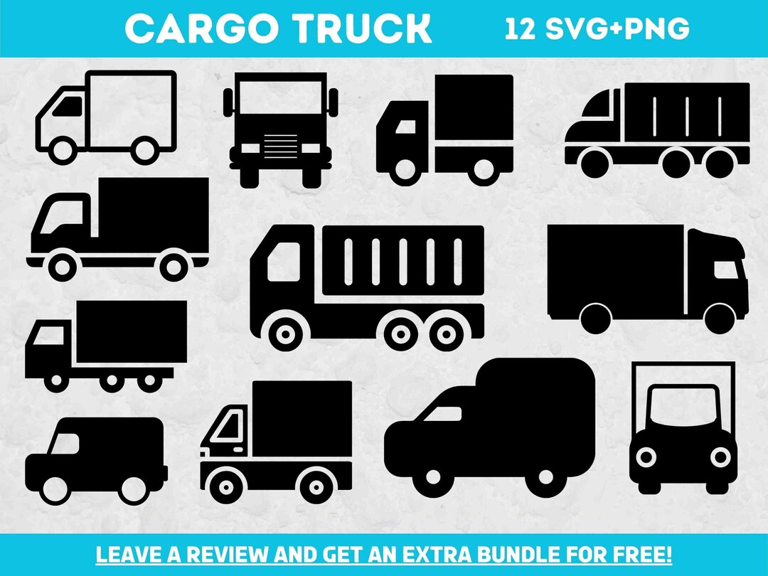 Cargo Truck SVG Bundle, Truck SVG, Cargo Svg, SVG Files for Cricut ...