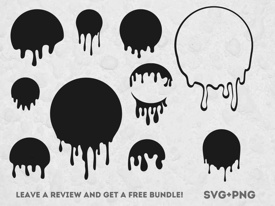 Drip Circle Svg Bundle, SVG Files for Cricut, Circle Svg, Circle ...