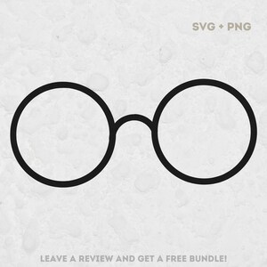 Round Glasses Svg, Svg Files for Cricut, Anime Clipart Image, Read SVG ...