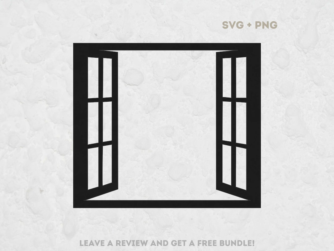 Open Window Svg, SVG Files for Cricut, Window Clipart Image, Open SVG ...