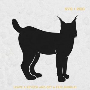 Lynx Silhouette SVG, Svg Files for Cricut, Lynx Clipart, Big Cat SVG ...