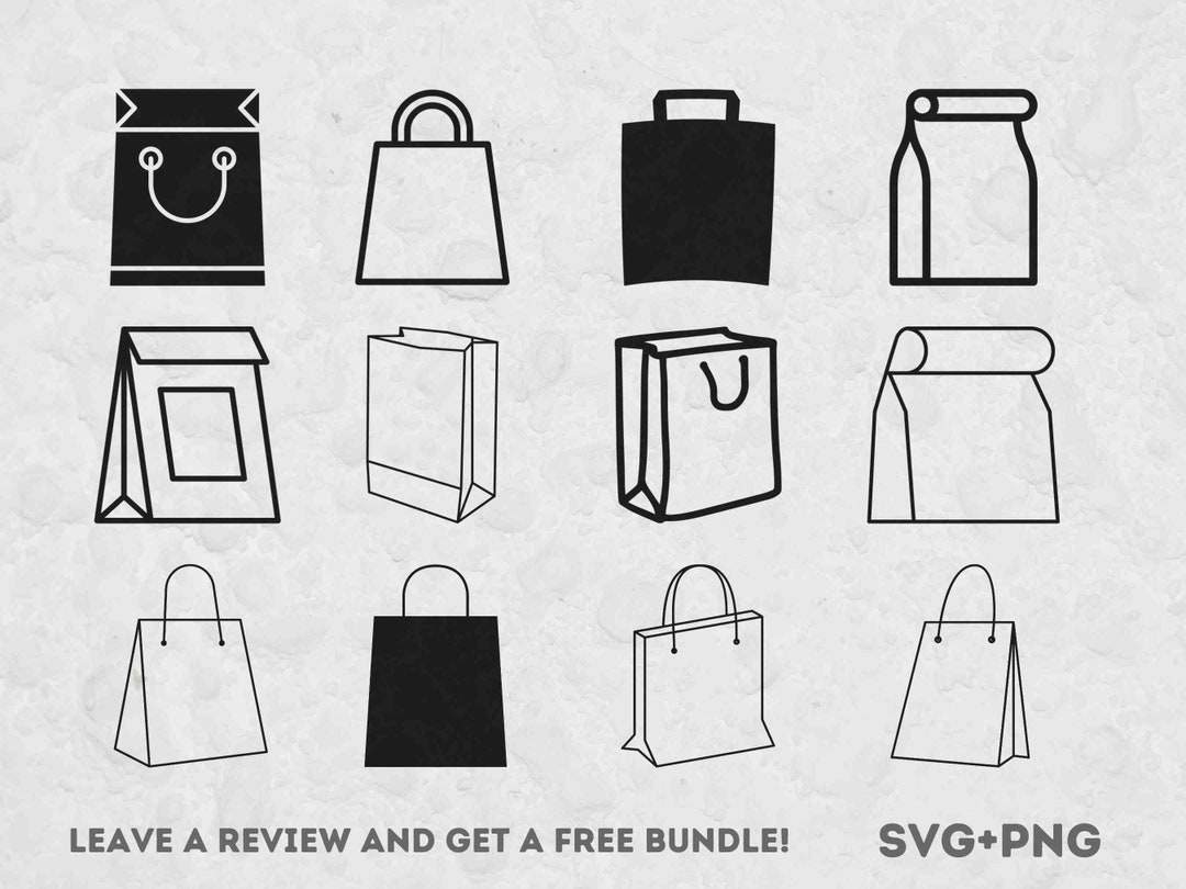 Paper Bag SVG Cut File, Shopping Bag Svg, SVG Files for Cricut ...